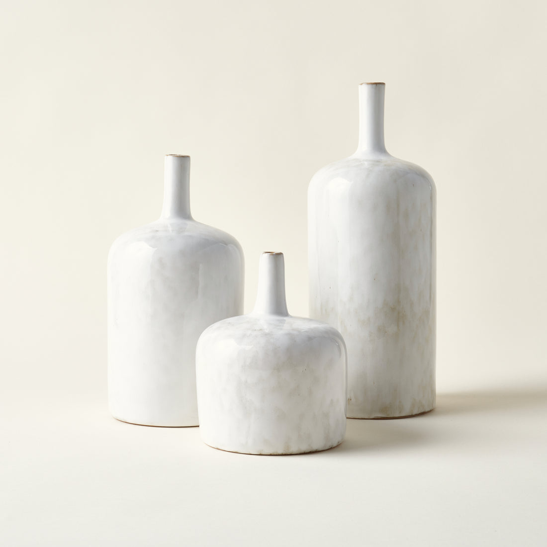 Stoneware Bottleneck Vases