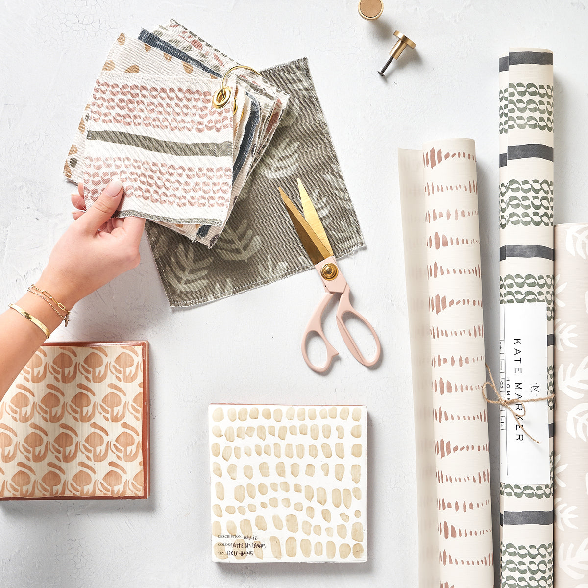 Myla Wallpaper - Rose – KATE MARKER HOME